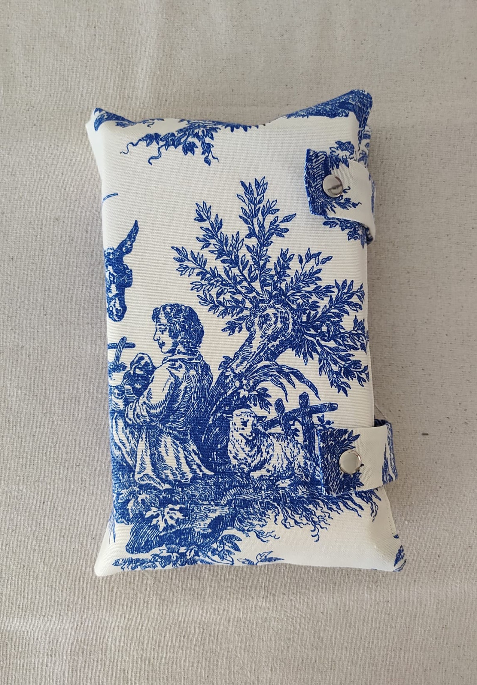 Toile De Jouy Fabric,book Sleeve, Book Bag, Book Purse, Book Protector ...
