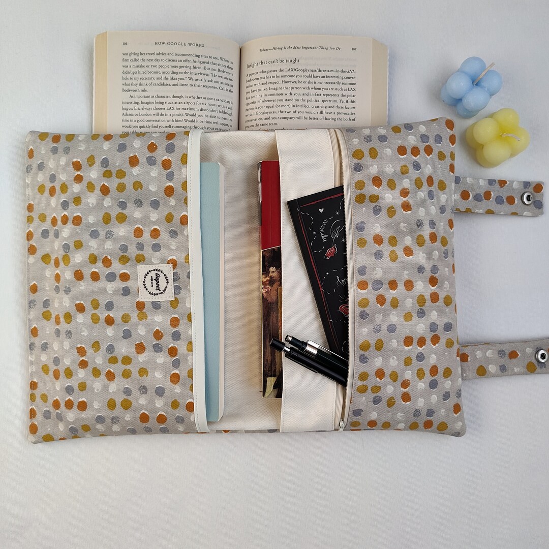 Book Sleeve, Book Bag, Book Purse, Book Protector, Bookish Gifts, Book ...