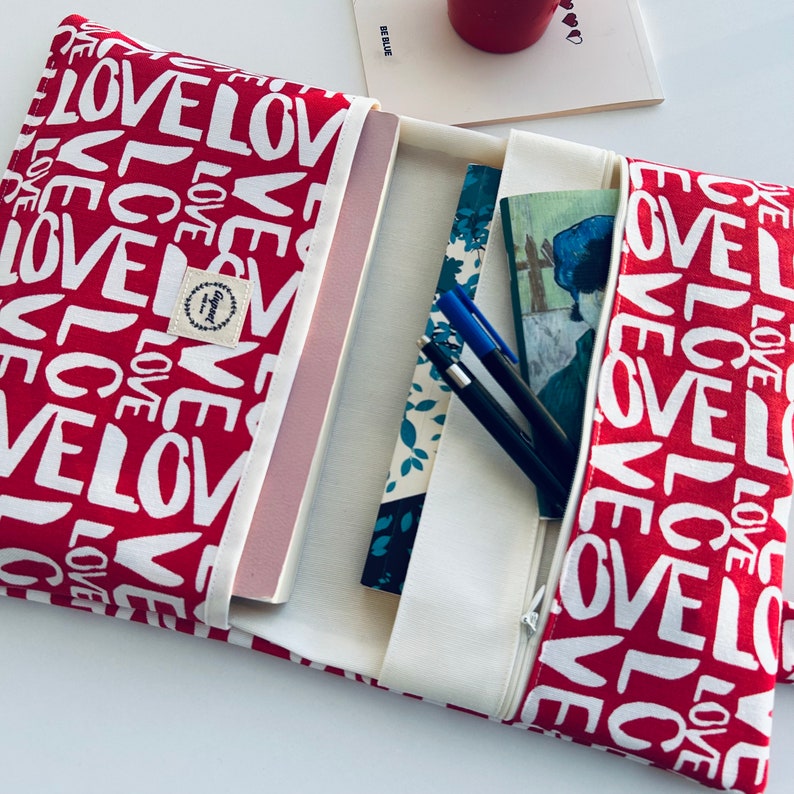 Handmade Red 'love' Book Organizer – Charming and Functional Accessory ...