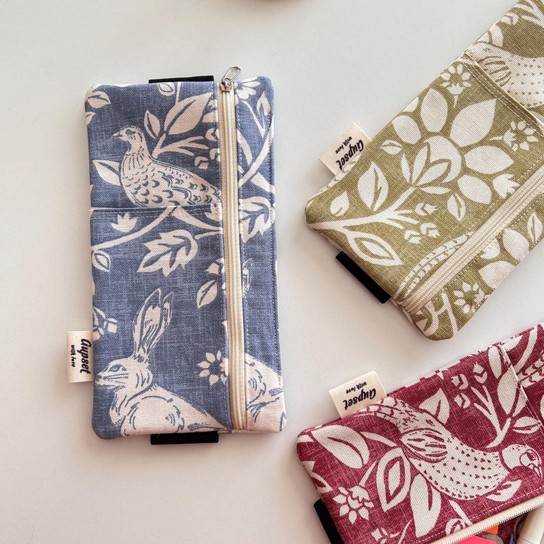 Elastic Pen Pouch for Notebook – Zipper Pencil Case With Pocket – Fits ...
