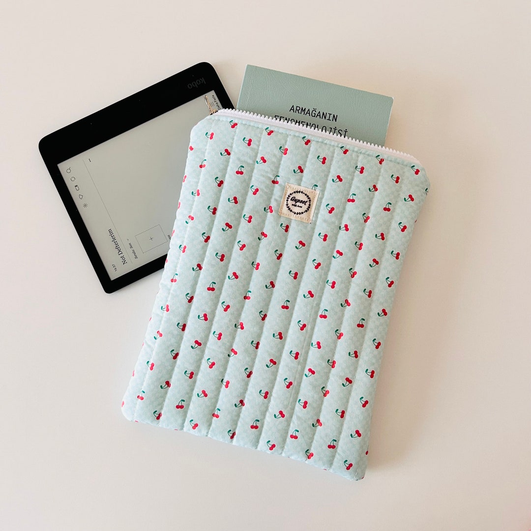 Stylish Mini Cherry Book, Handmade Book Sleeve, Padded Book Sleeve, - Etsy