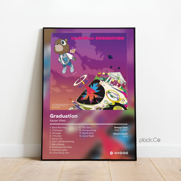 Graduation Kanye West Poster - Etsy