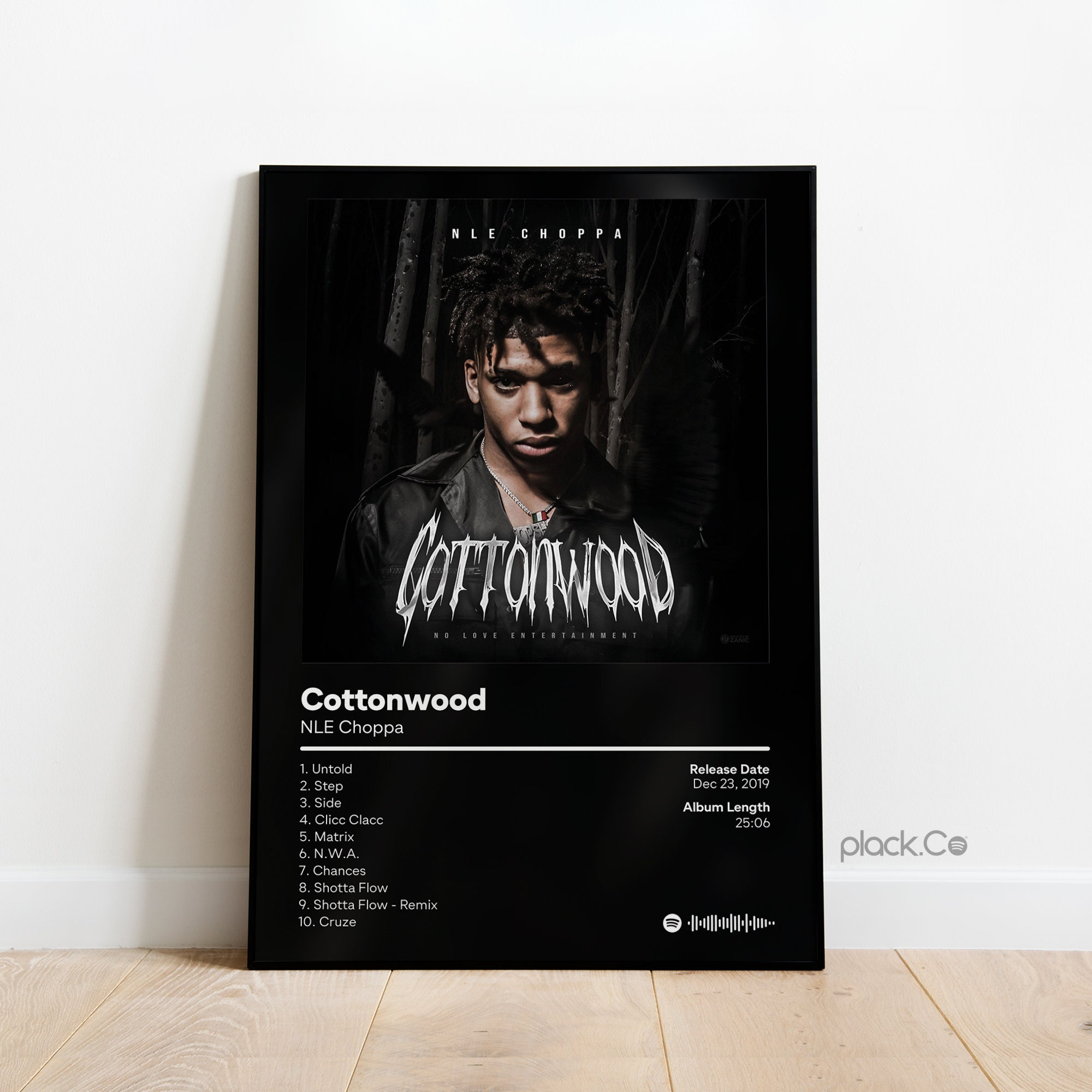 NLE Choppa Cottonwood Custom Album Print Hip Hop Wall - Etsy Hong Kong