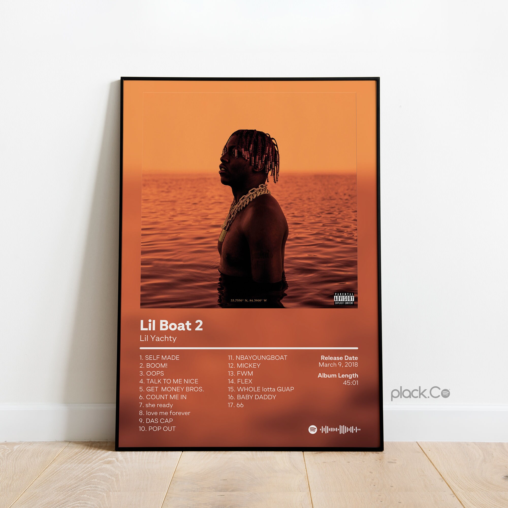 Lil Yachty Lil Boat 2 Custom Album Poster Hip Hop Wall Art Personalized ...