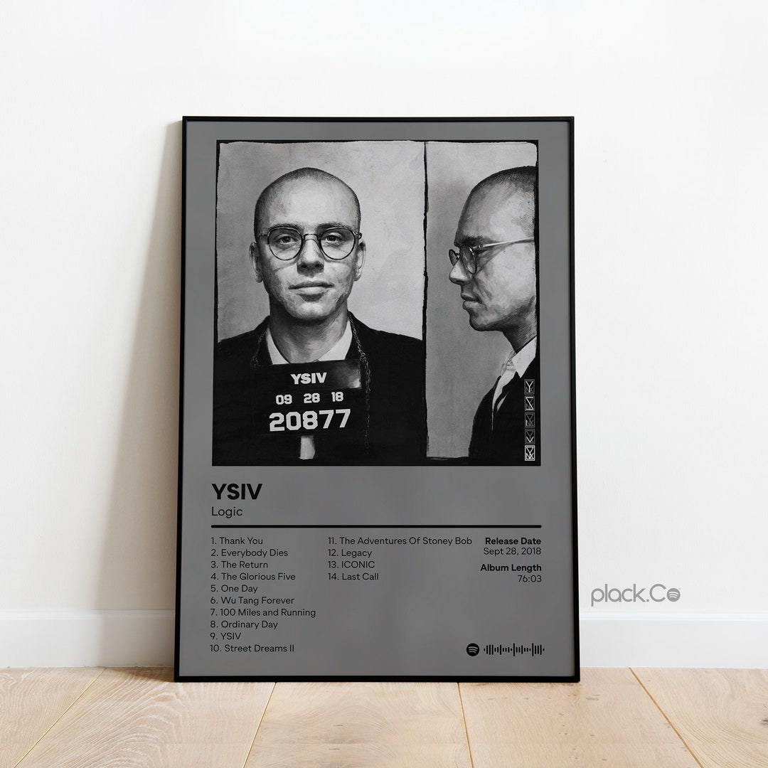 Logic YSIV Custom Album Print Hip Hop Wall Art Personalized Album Cover ...