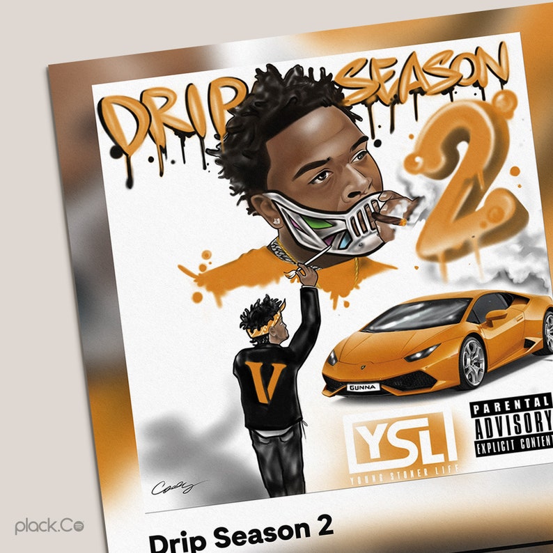 Gunna Drip Season 2 Custom Album Cover Gunna Poster Custom Album Print ...