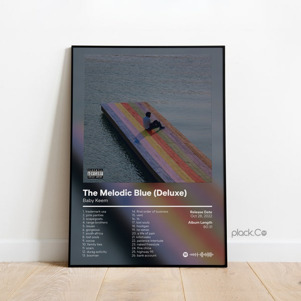 Baby Keem Melodic Blue Poster - Etsy