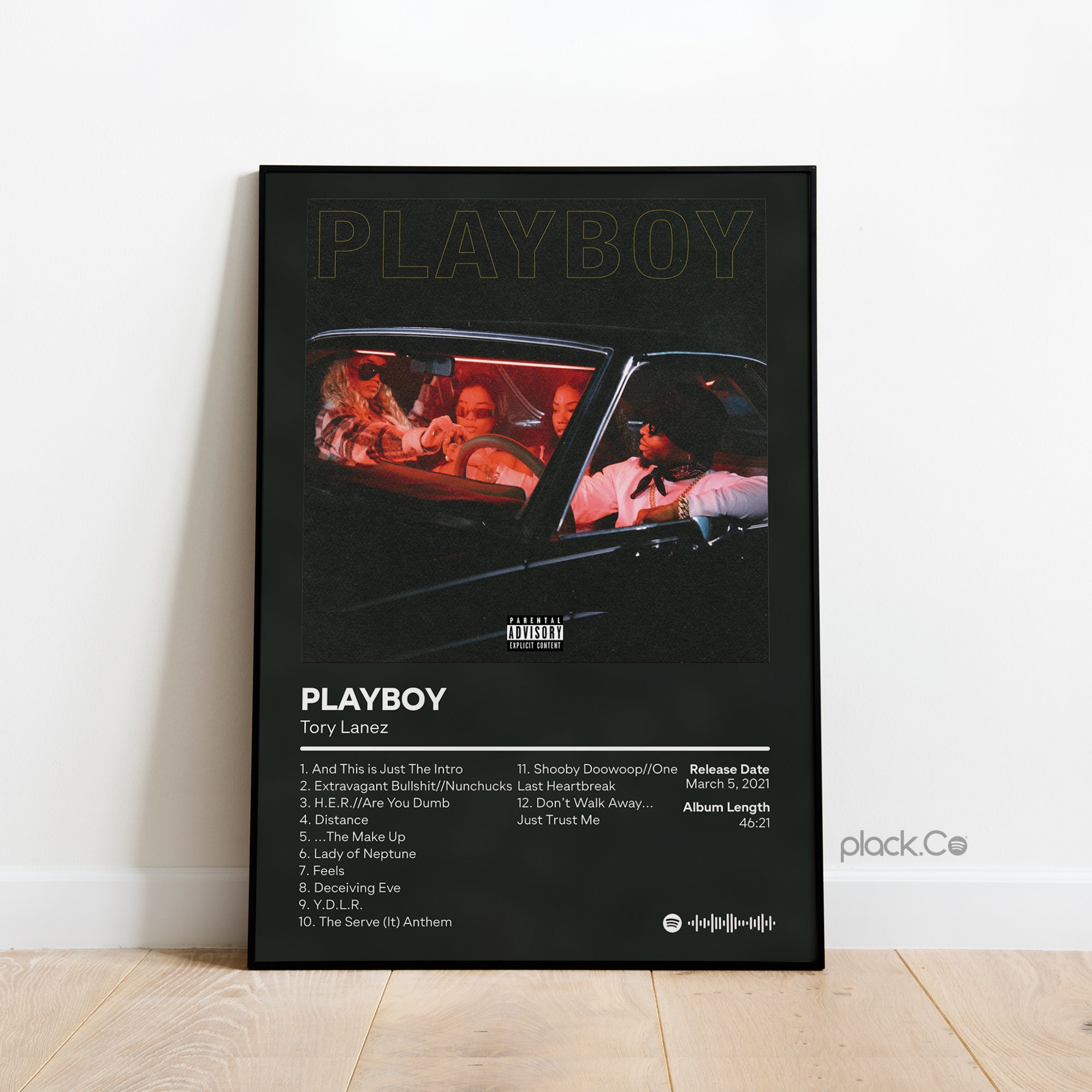 Tory Lanez Playboy Custom Album Print Hip Hop Wall Art Personalized ...