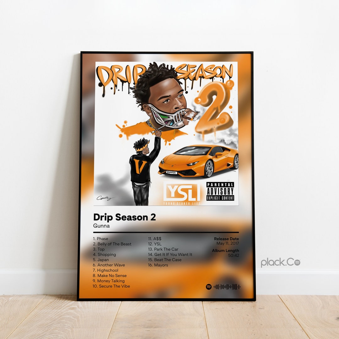 Gunna Drip Season 2 Custom Album Cover Gunna Poster Custom Album Print ...