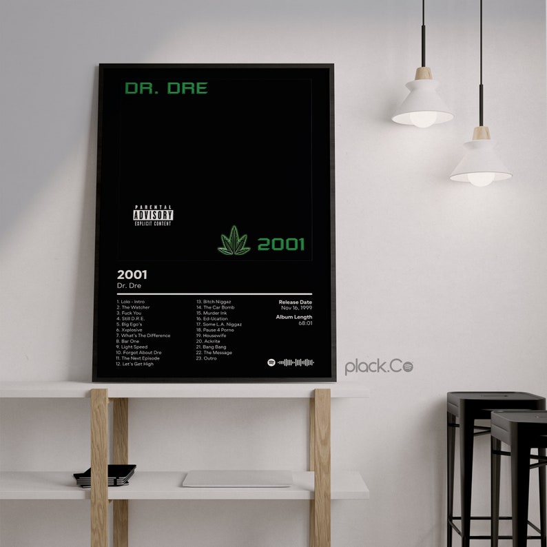Dr Dre 2001 Custom Album Poster Hip Hop Print Dr Dre - Etsy