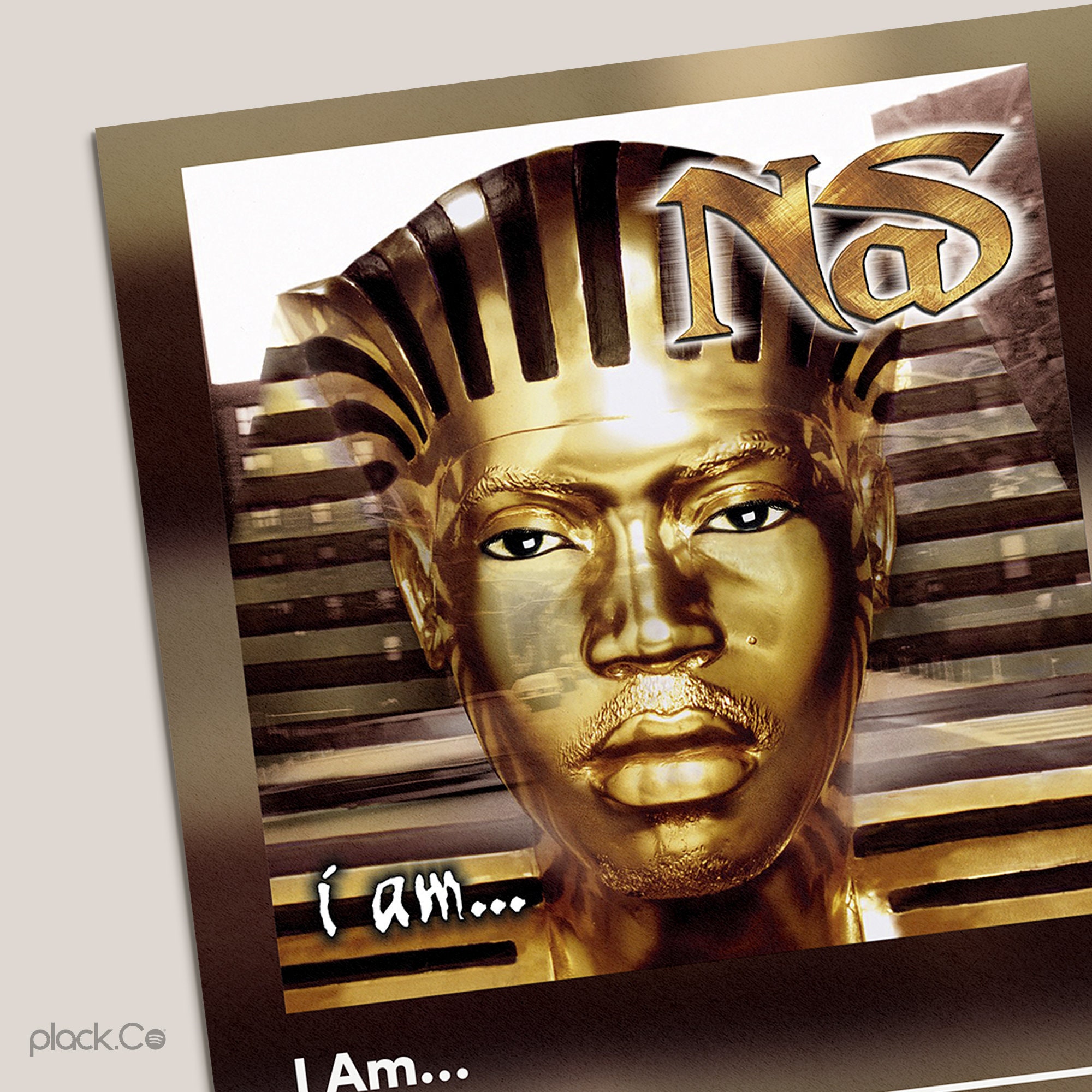 Nas I Am Custom Album Poster Nas Poster Custom Album Cover Hip Hop ...
