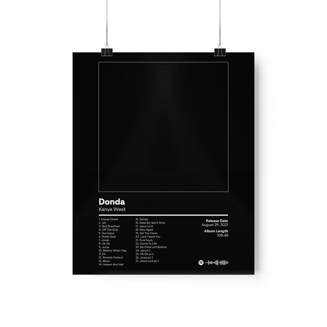 Kanye West Donda Album Cover Poster Custom Album Cover - Etsy