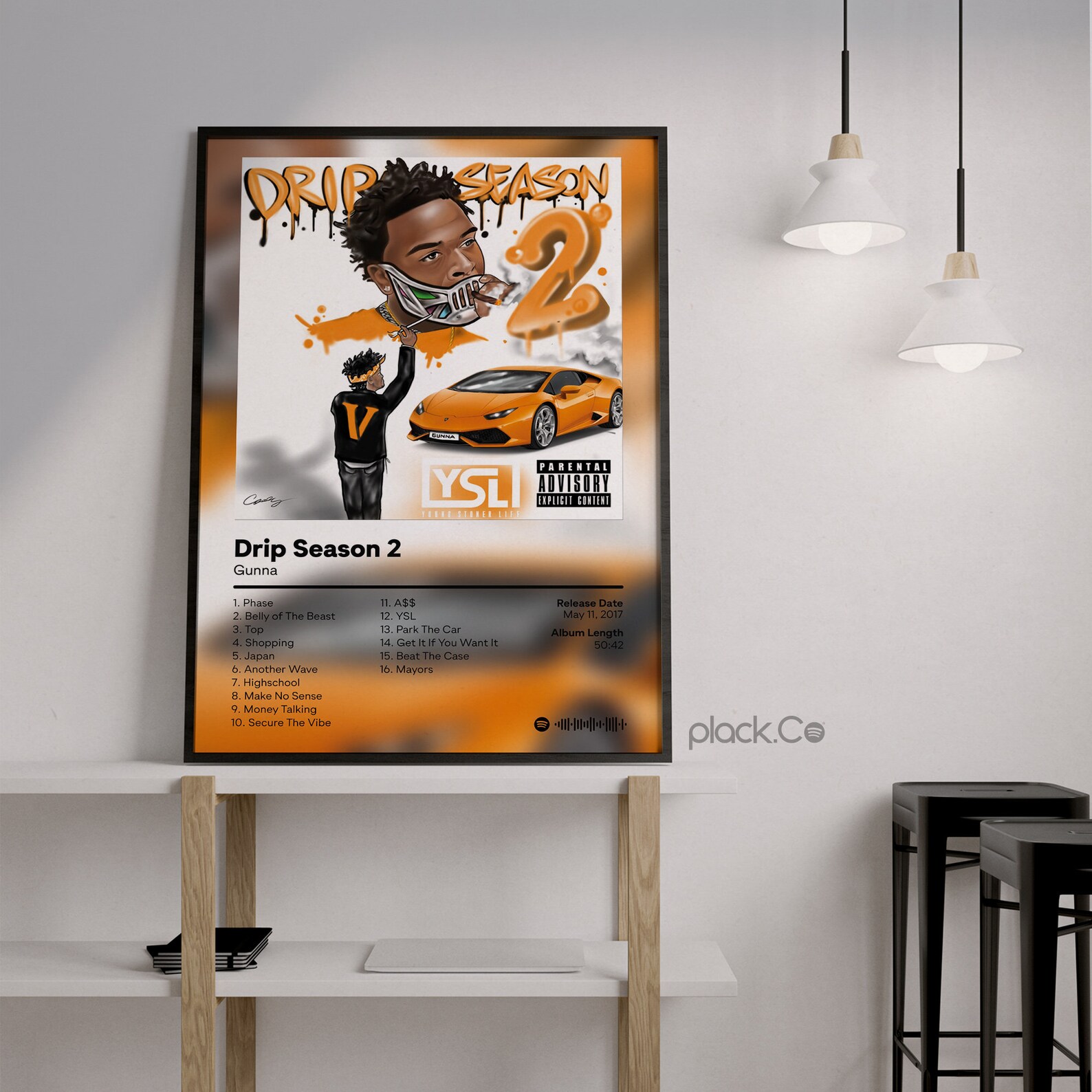 Gunna Drip Season 2 Custom Album Cover Gunna Poster Custom Album Print ...