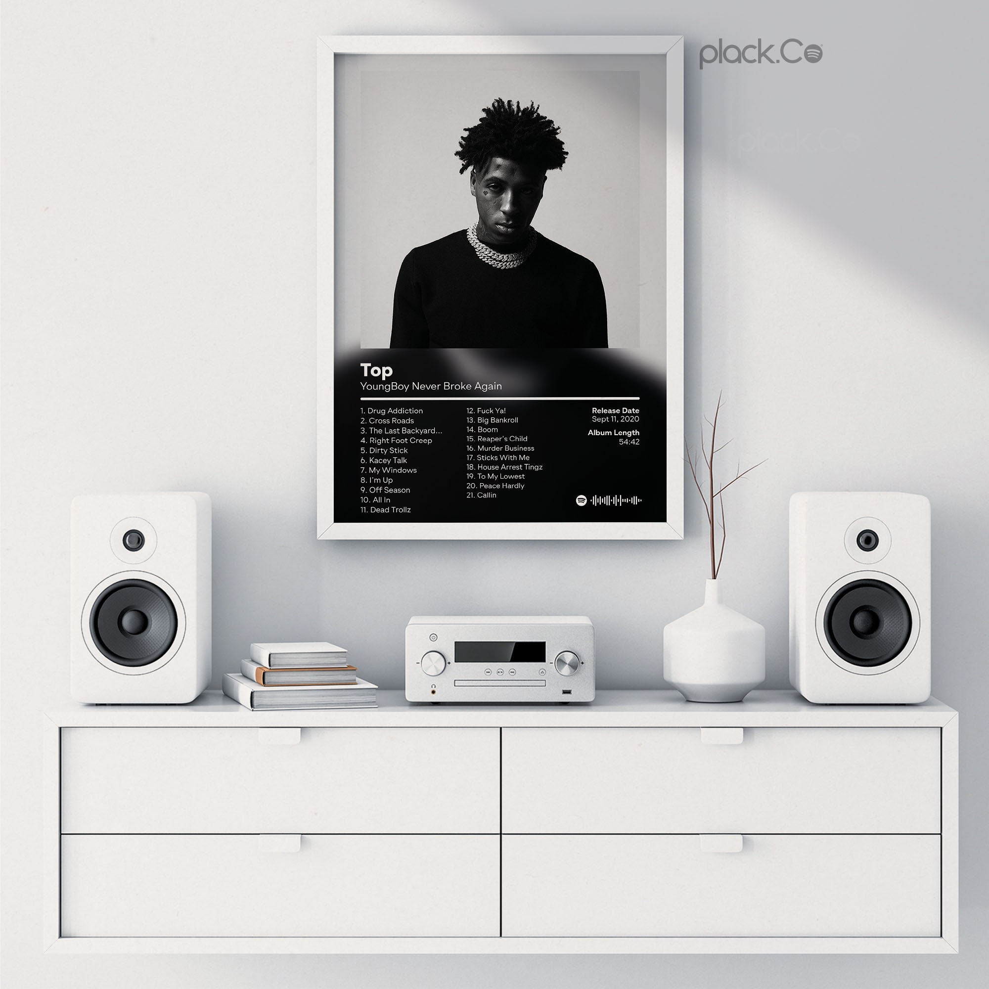 NBA Youngboy Top Hip Hop Wall Art Custom Album Poster Youngboy Never ...