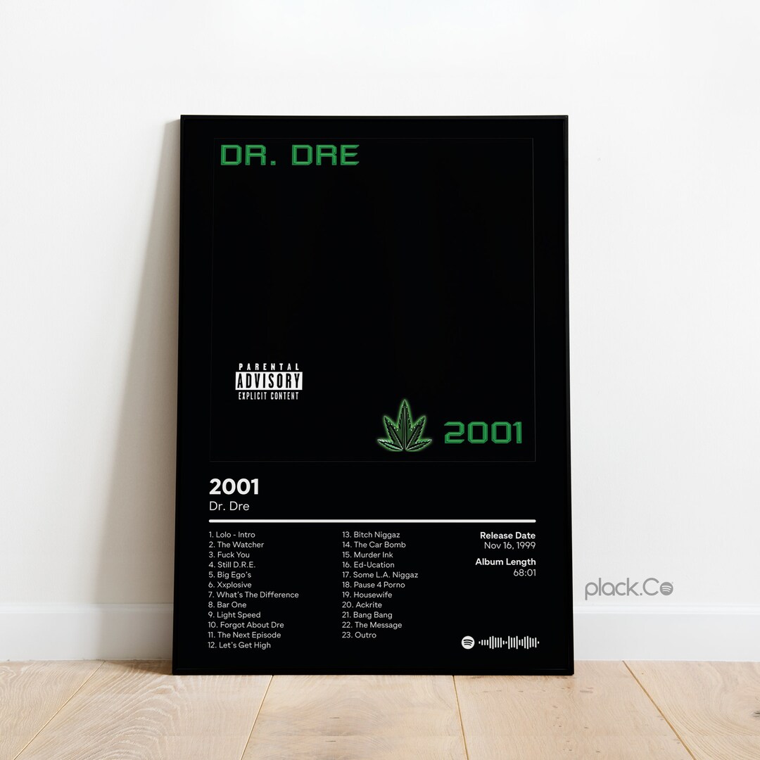 Dr Dre 2001 Custom Album Poster Hip Hop Print Dr Dre - Etsy