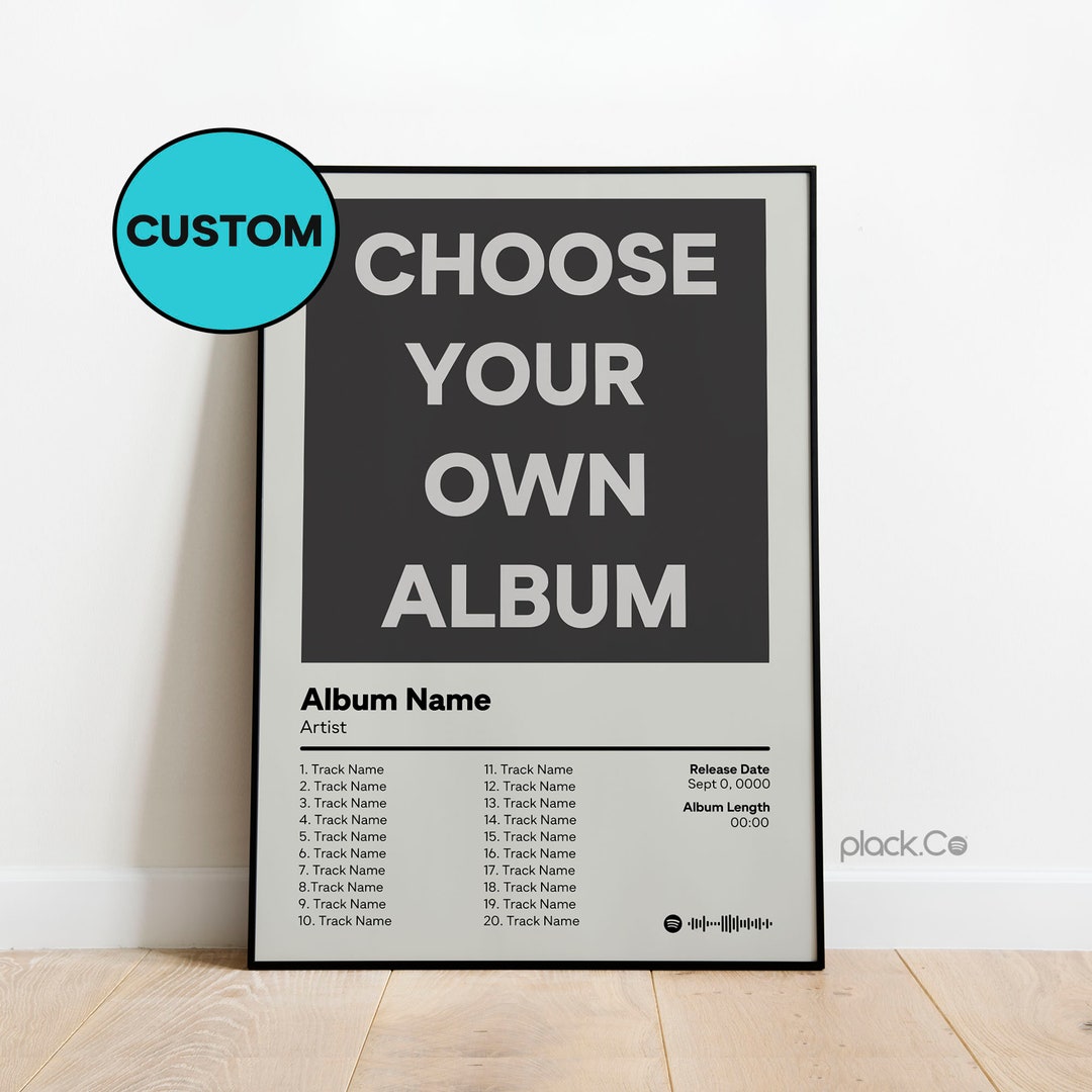 Personalized Album Cover Print Custom Album Cover Custom Album Poster ...