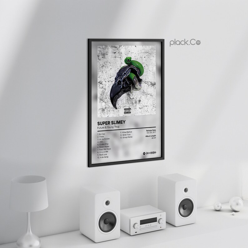 Future & Young Thug Super Slimey Hip Hop Album Poster Custom Album ...