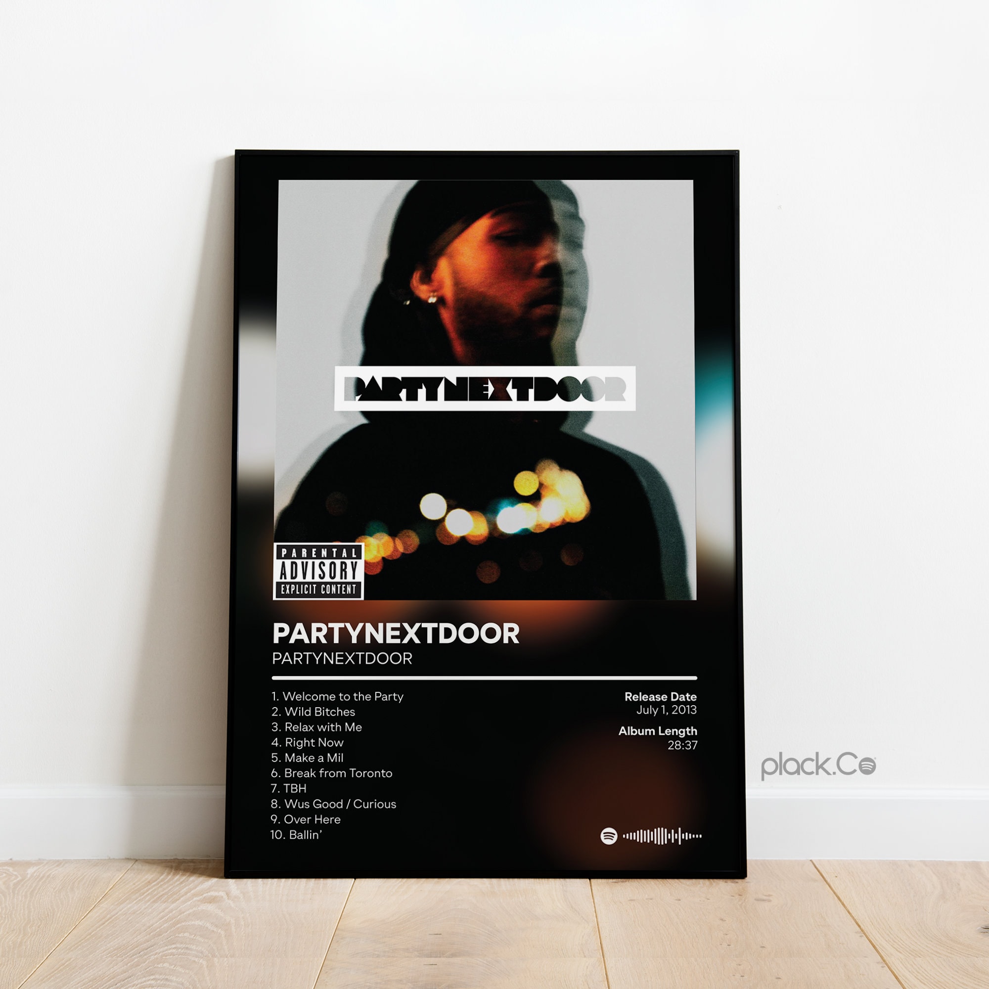 Partynextdoor Custom Album Print Hip Hop Wall Art Personalized Album ...
