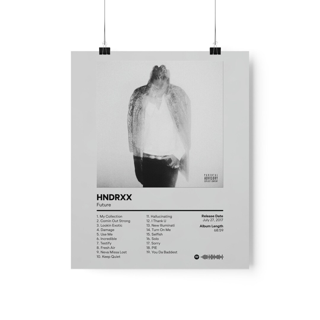 Future HNDRXX Hip Hop Album Poster Custom Album Cover - Etsy