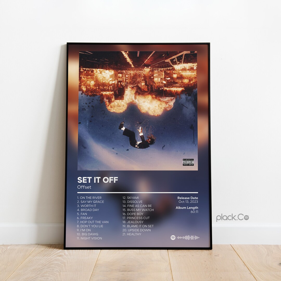 Offset Set It off Hip Hop Wall Art Custom Album Print Offset Poster ...