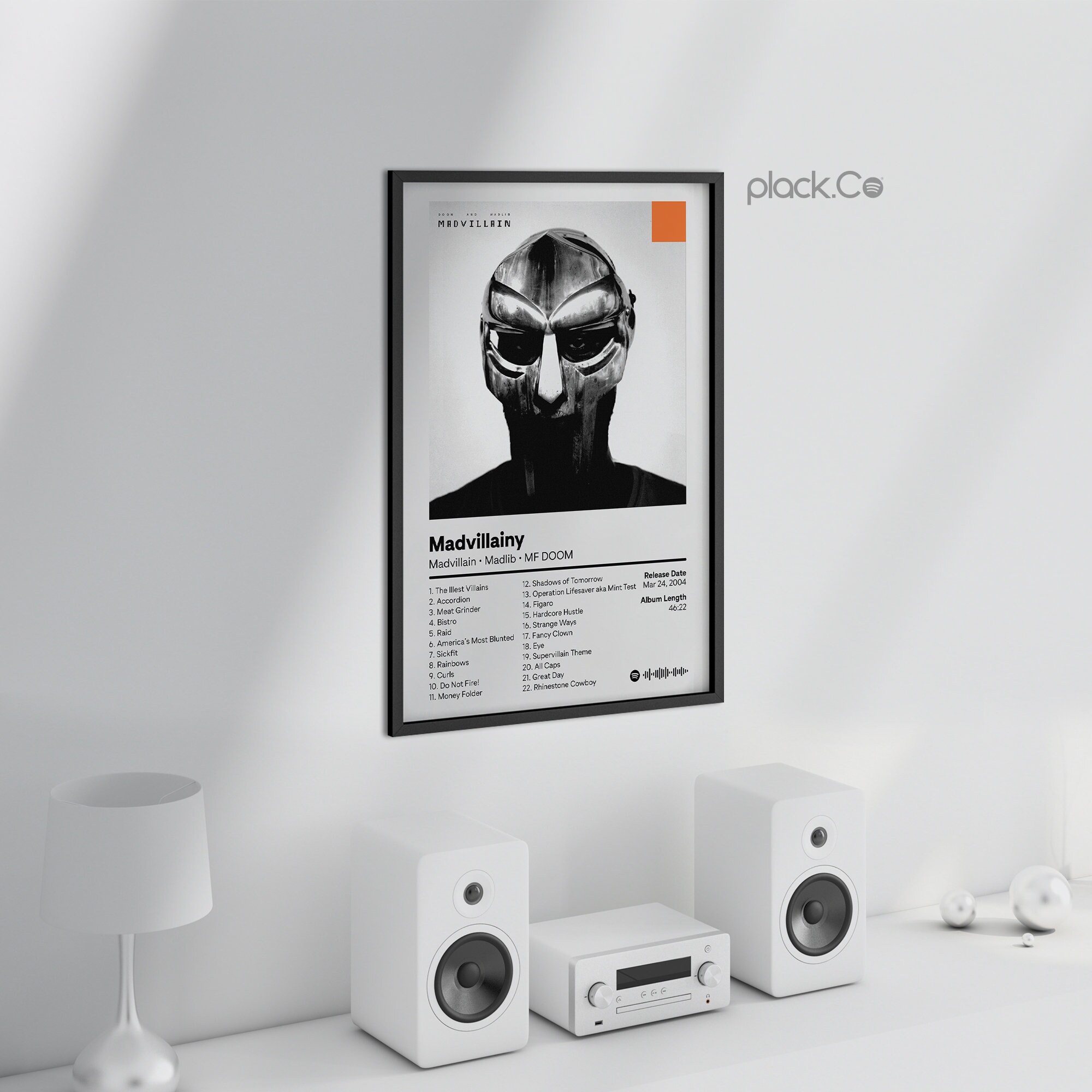 MF DOOM & Madlib Madvillainy Custom Album Poster Hip Hop Wall Art Personalized Album Cover MF ...