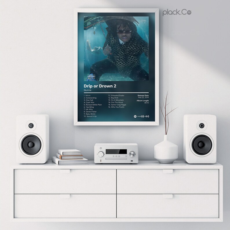 Gunna Drip or Drown 2 Custom Album Cover Gunna Poster Custom Album ...