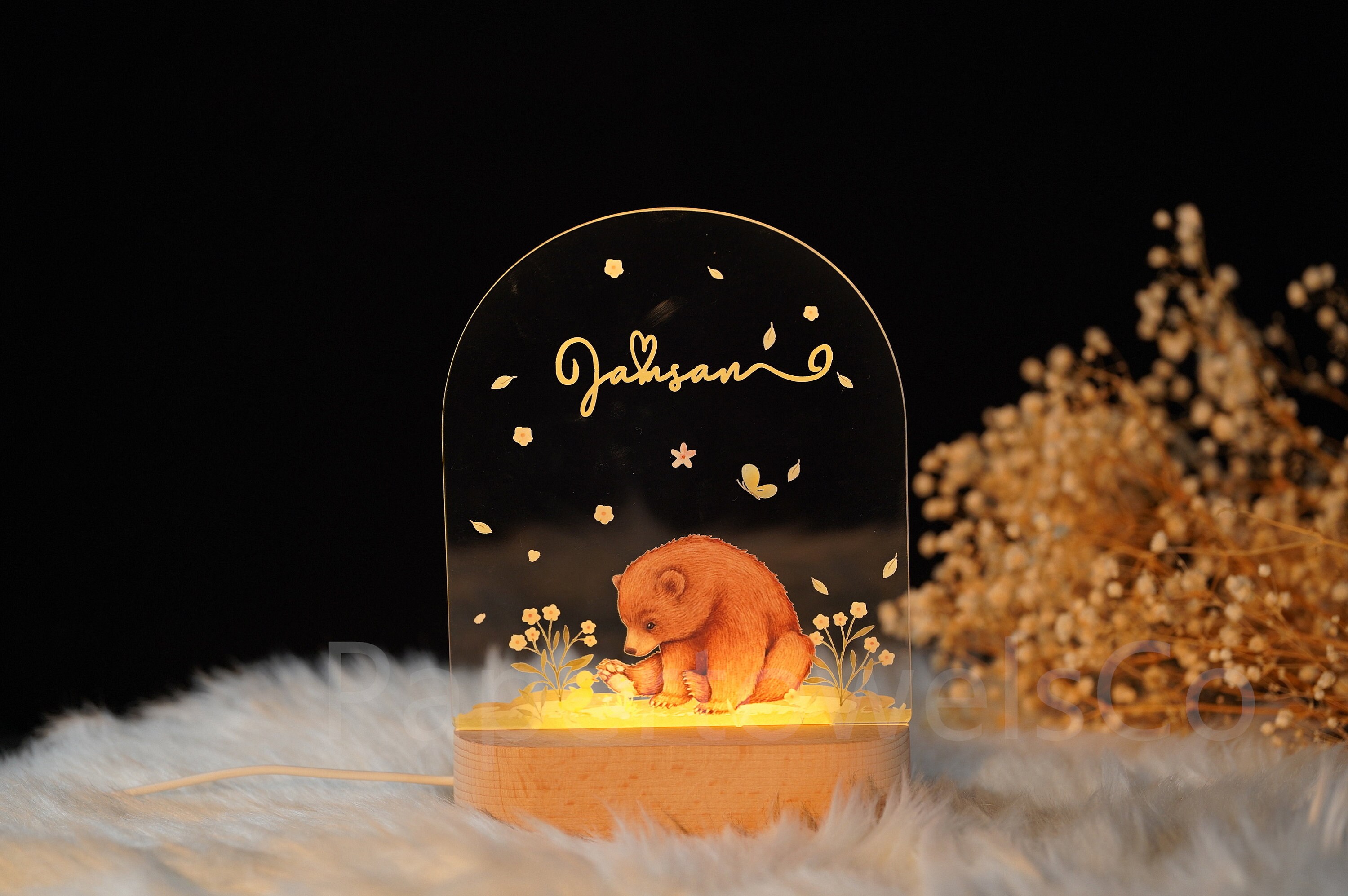 Personalised Night Lights, Baby Birth Gifts, Baby Night Lights , Birth ...