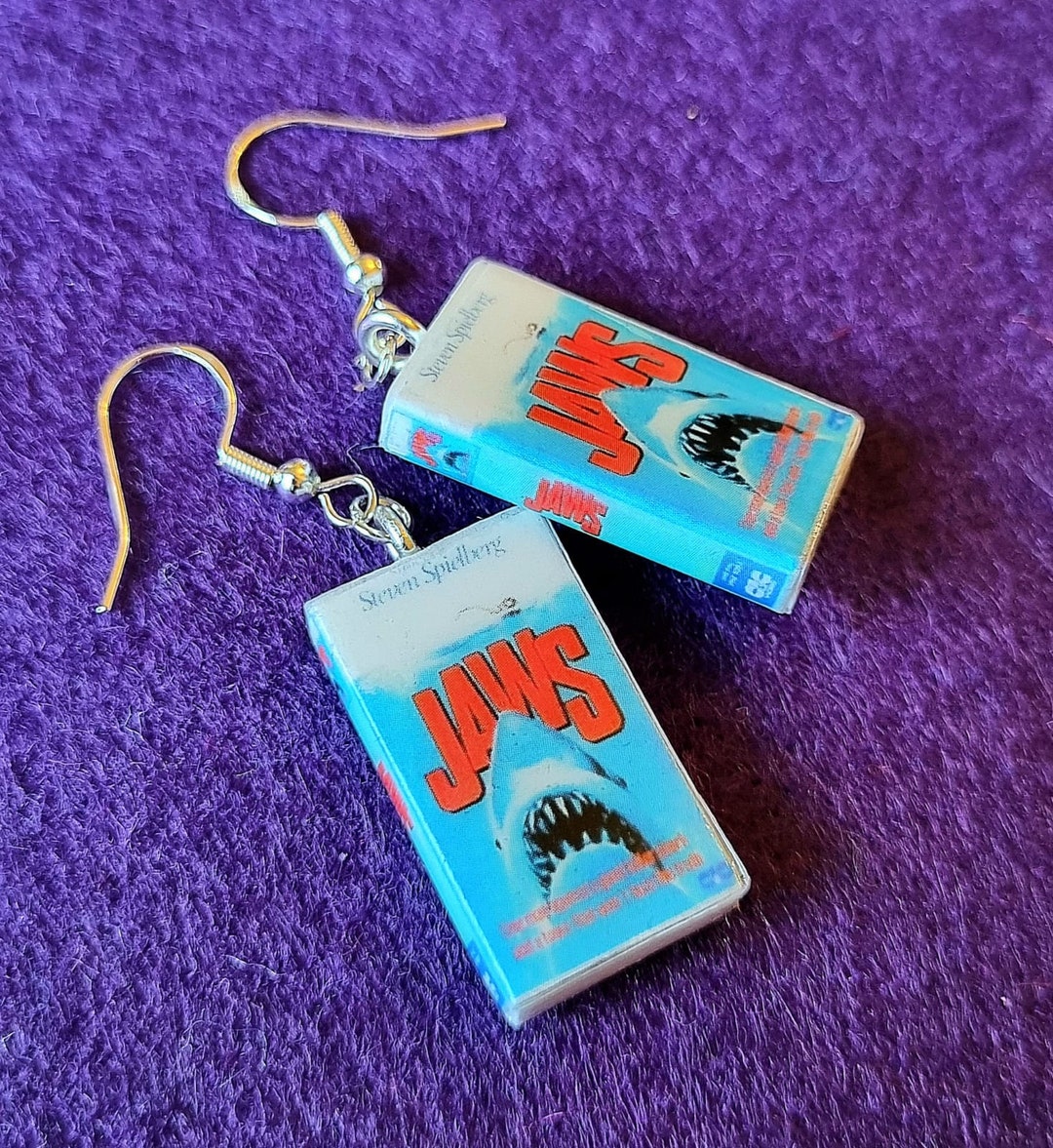Jaws VHS Gift Earrings for Girlfriend - Etsy