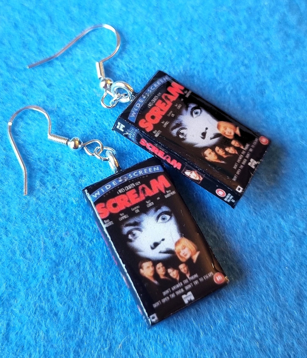 Horror VHS Movie Earrings Gift for Halloween Costume Goth - Etsy