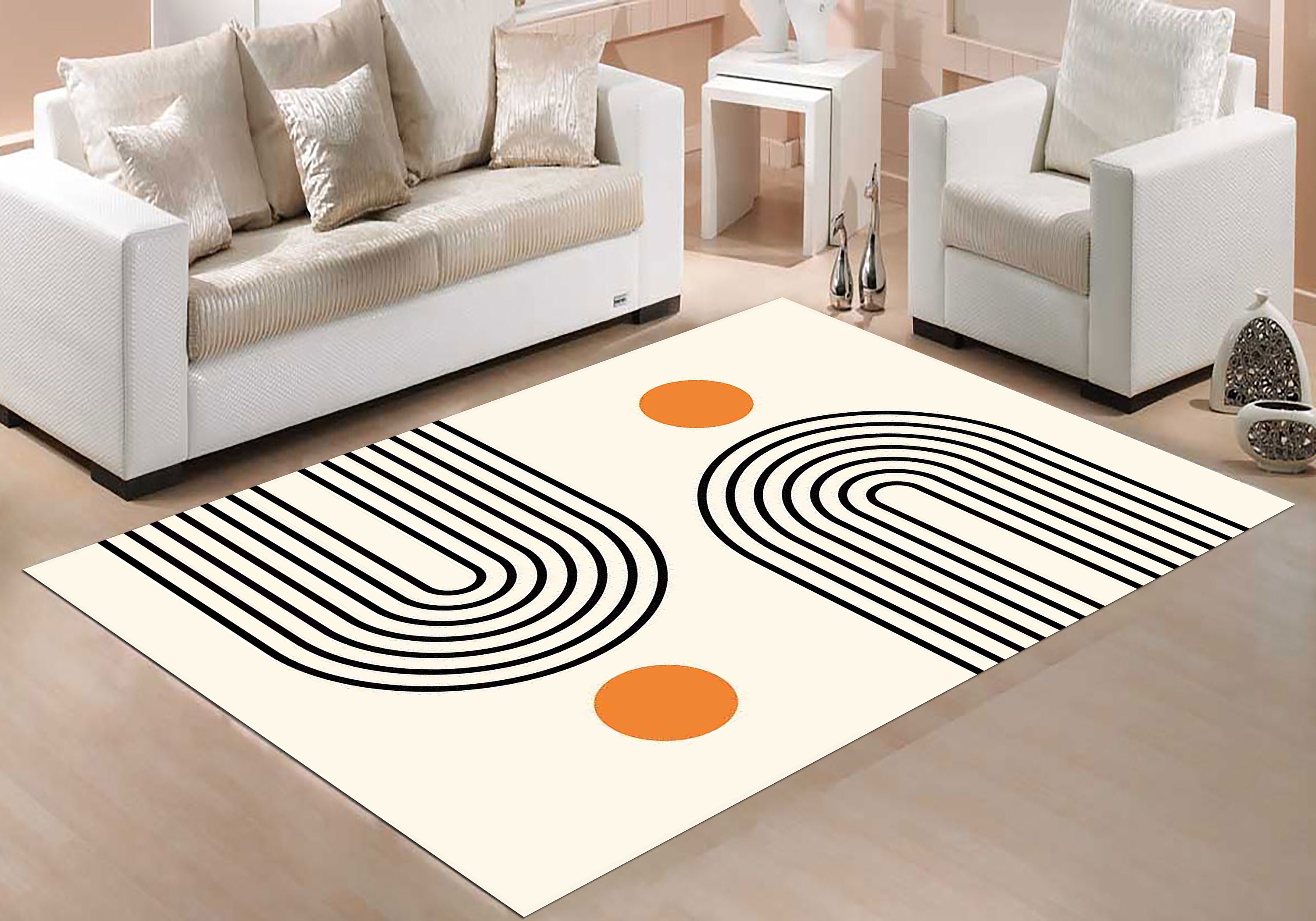 Retro Rug,mid Century Modern Wall Art Rug,colorful Rug,abstract Rug ...