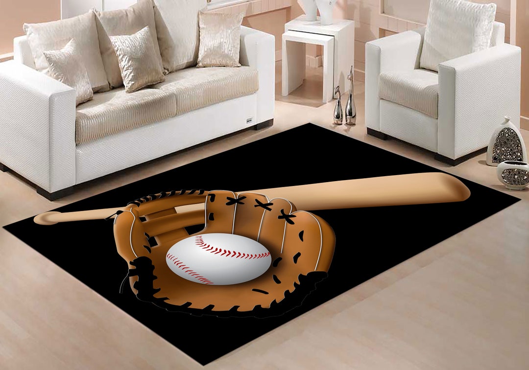 Baseball Sport Rug,baseball Pattern Rug,american Football Rug,baseball ...