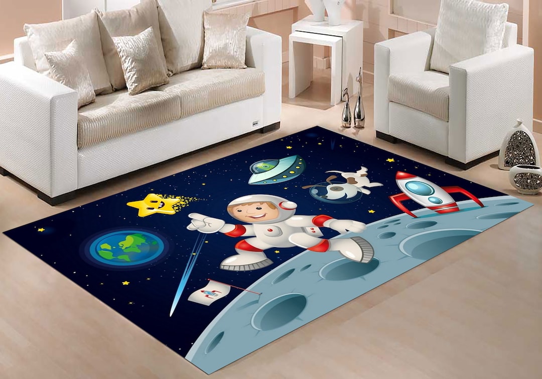 Solar System Kids Room Rug, Educational Area Rug,gift for Kids,kids Rug ...