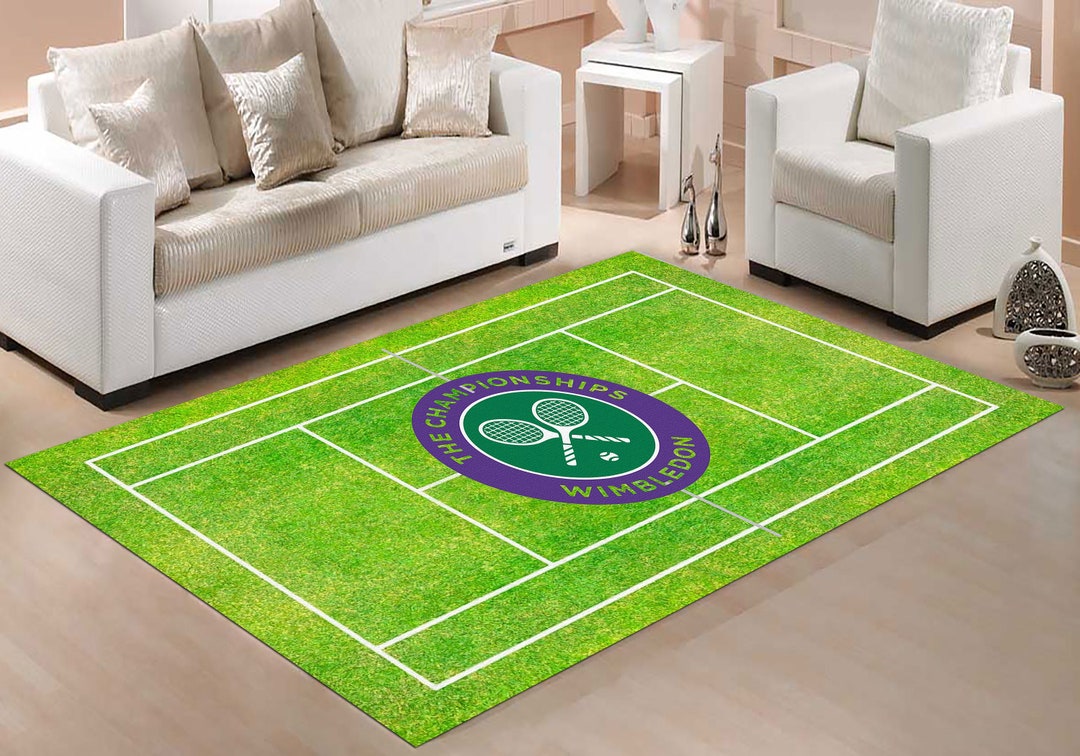 Tennis Court Rug,tennis Rug,tennis Gift,washable Rug,anti-slip Rug ...