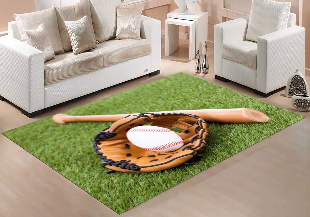 Baseball Rug,baseball Pattern Rug,baseball Gift,american Football Rug ...