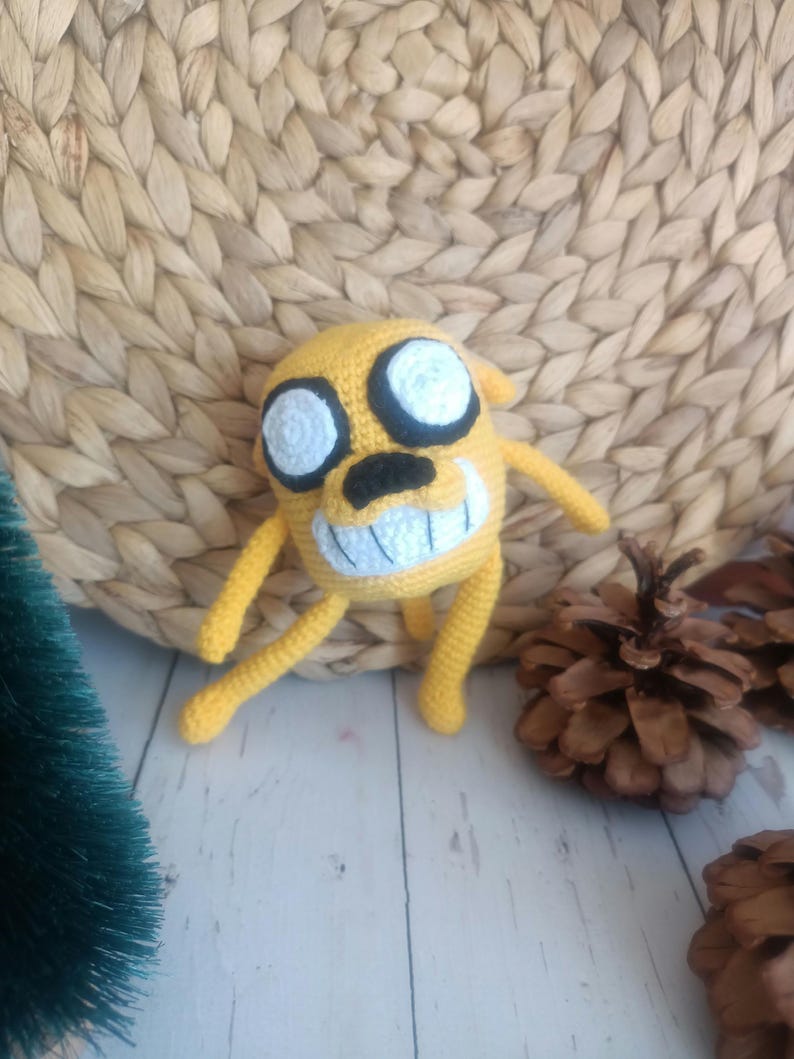 Adventure Time Crochet Dog Jake the Dog, Winter, Xmas Decor,gift,toy ...