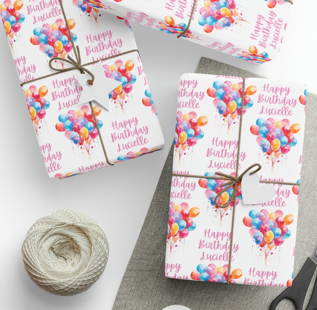 Custom Birthday Wrapping Paper Personalized Wrapping Paper - Etsy