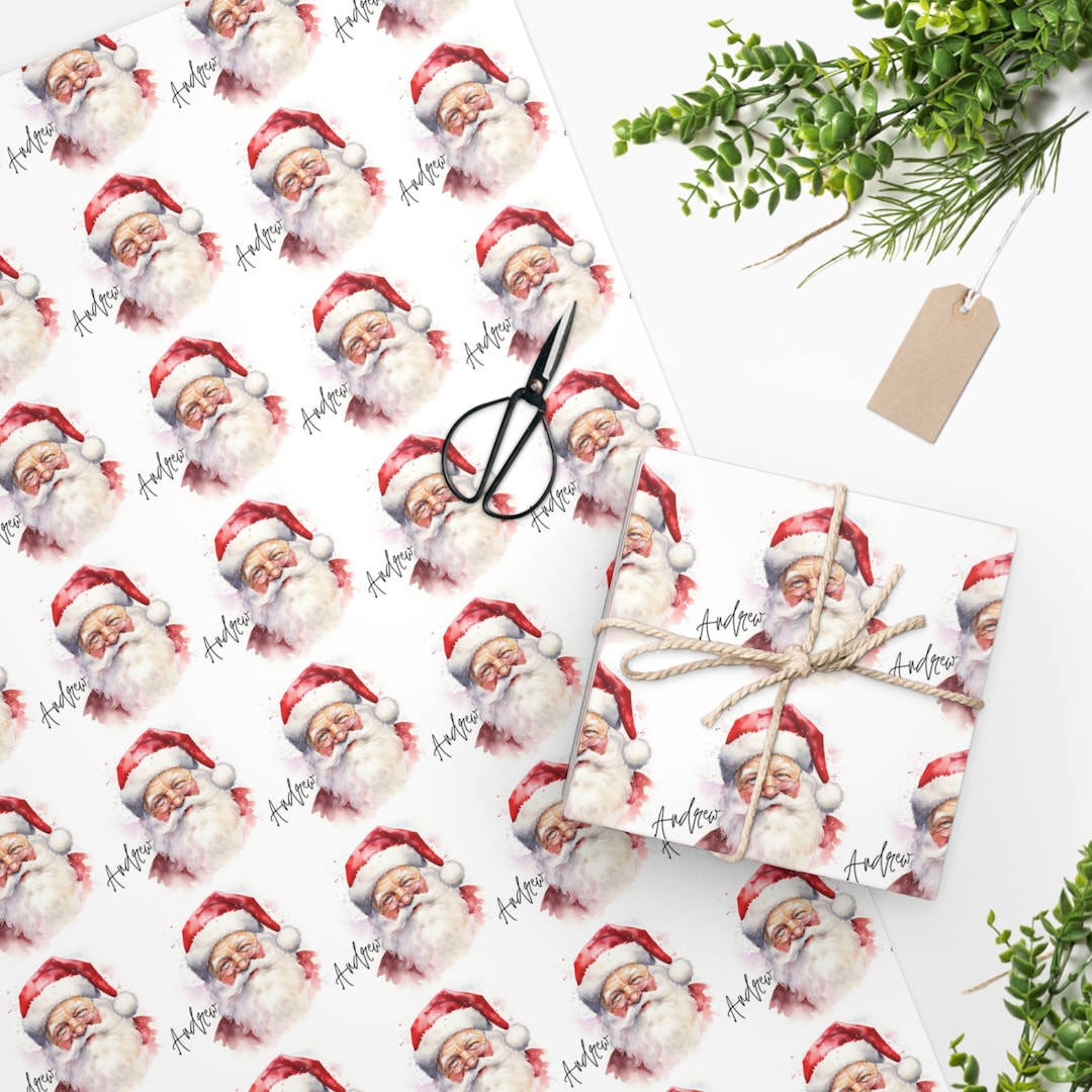 Custom Christmas Wrapping Paper Personalized Christmas - Etsy