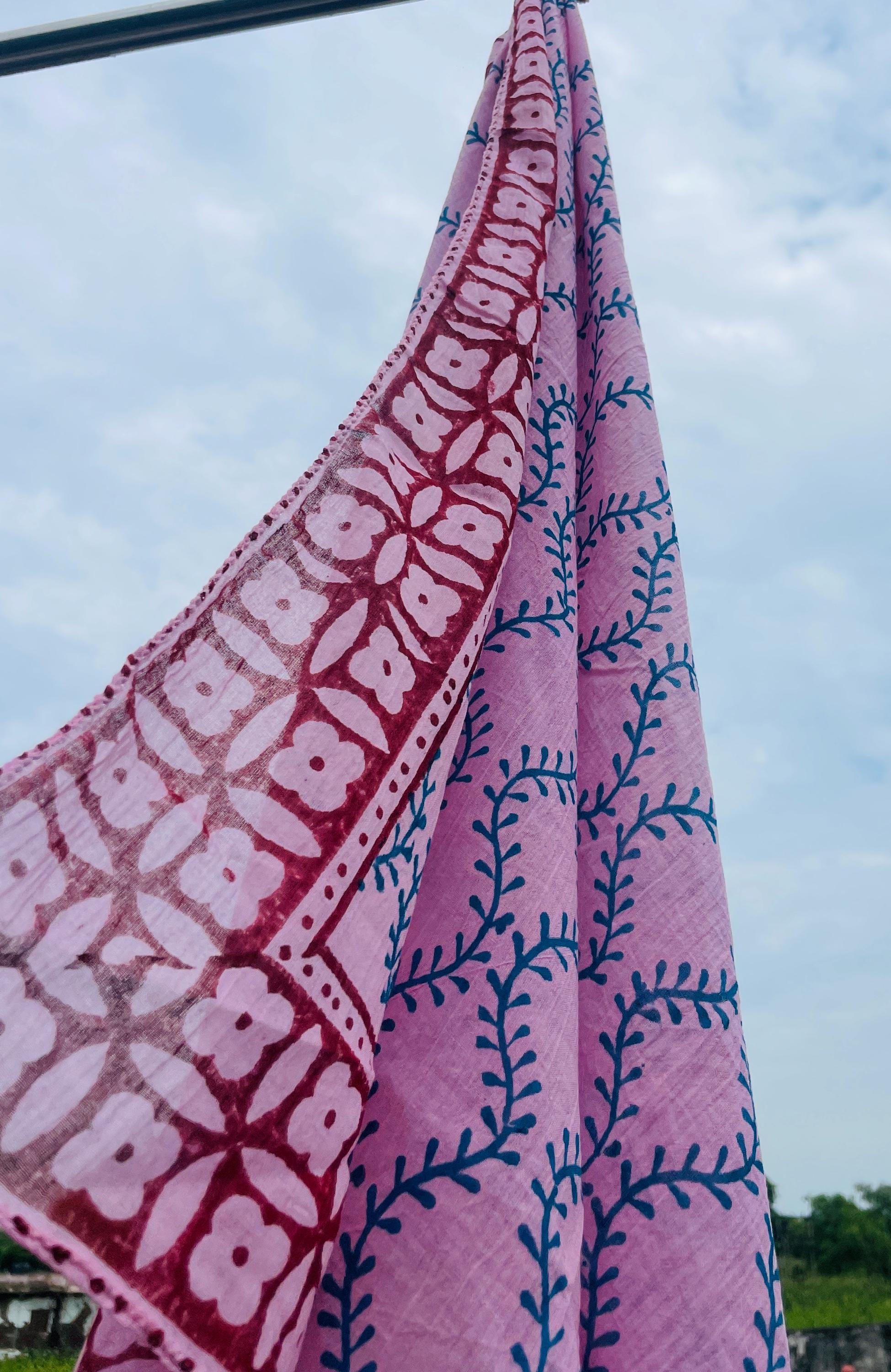 Set of 5 Handcrafted Bandana Scarves | Block Print Face & Neck Wrap - Etsy