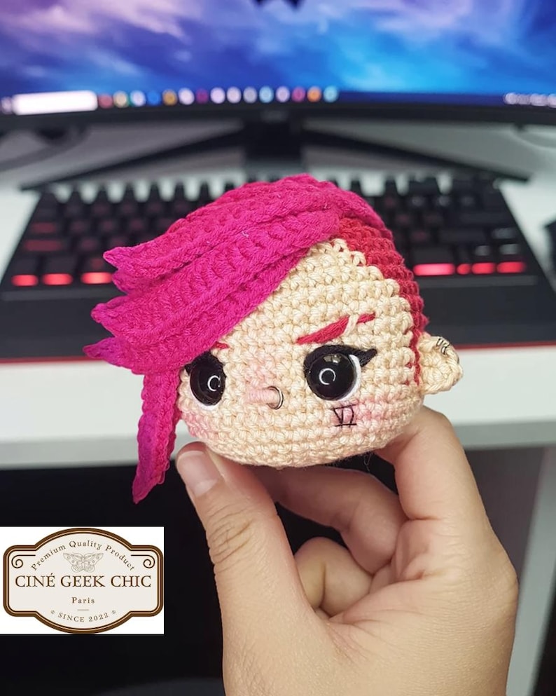 Vi-inspired Doll Crochet| Fanmade Vi-plush Amigurumi | Handmade Pink ...