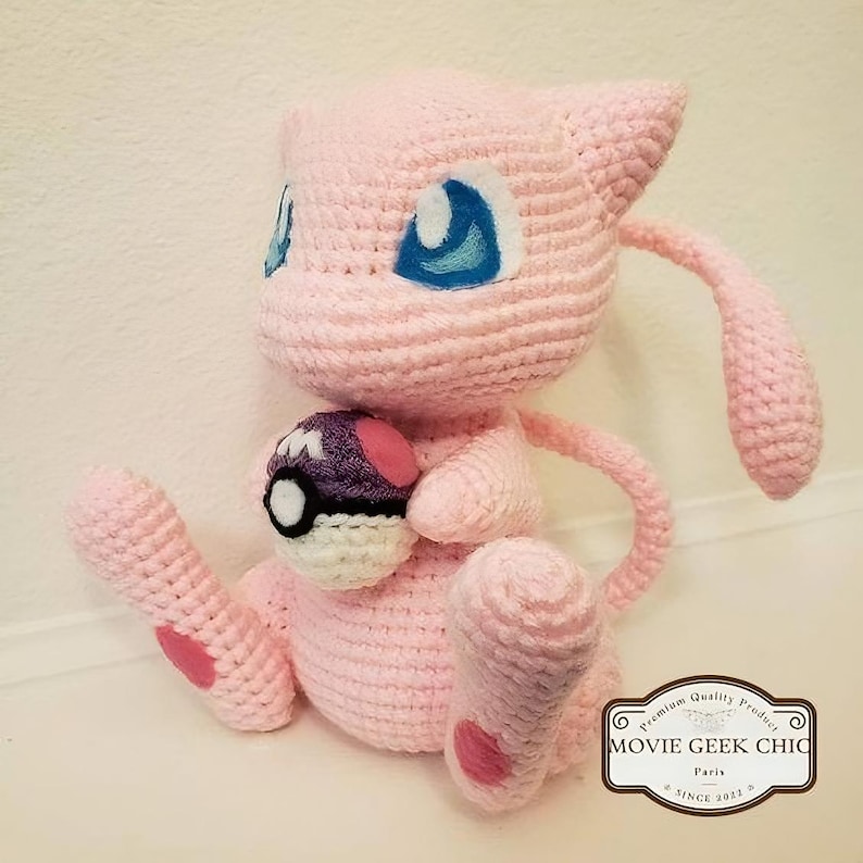 Plush Inspired Mew Handmade | Mew Crochet Amigurumi | Mew Adorable ...