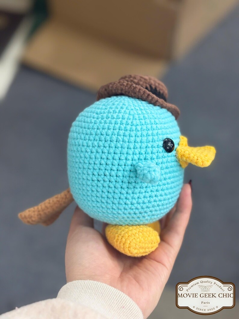 Perry-the-platypus-inspired Crochet Plush | Handmade Amigurumi Toy ...