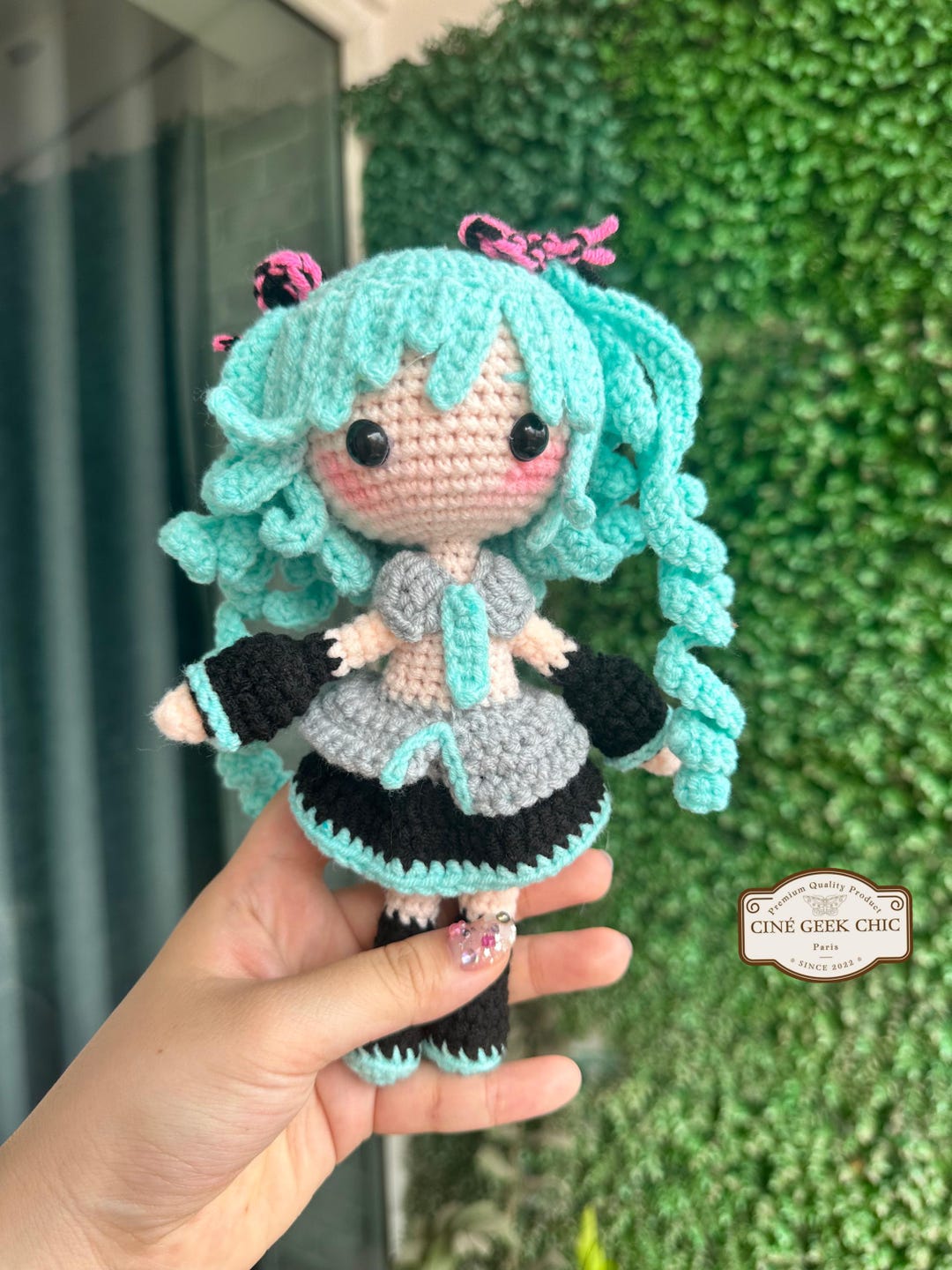 Hatsune-miku Inspired Crochet Doll | Vocaloid Fanmade Amigurumi Plush ...