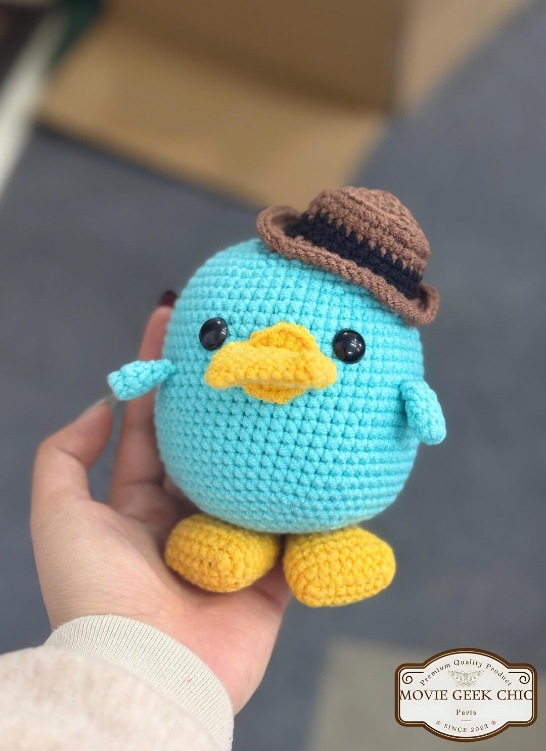 Perry-the-platypus-inspired Crochet Plush | Handmade Amigurumi Toy ...