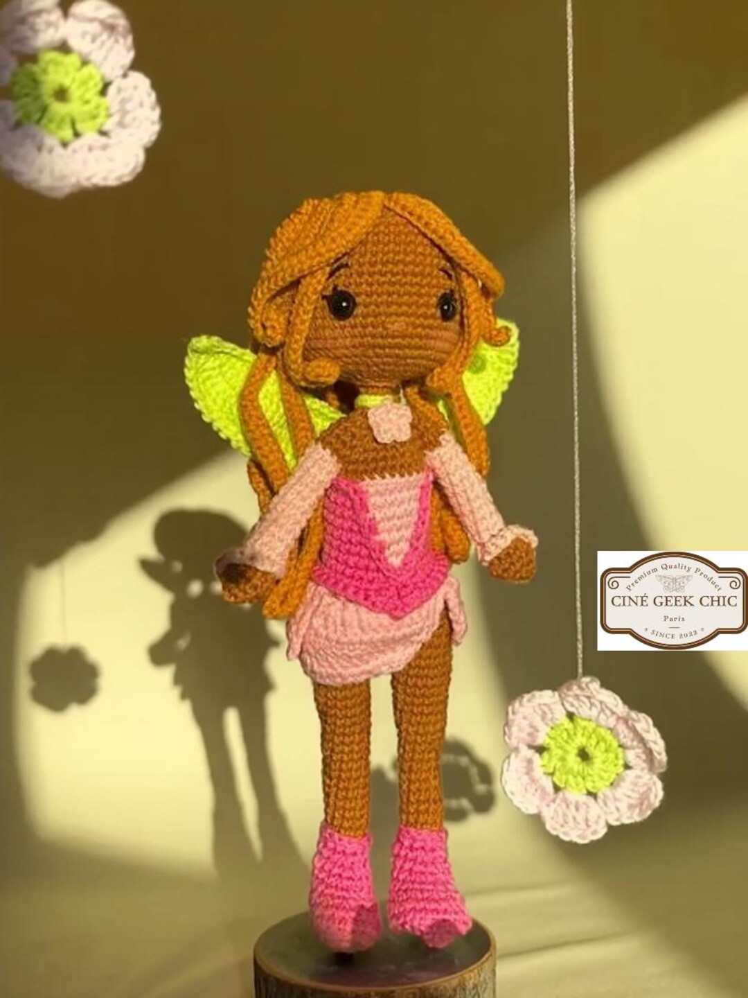 Flora-winx-club-inspired Crochet | Fairy Doll Chibi | Winx-plush ...