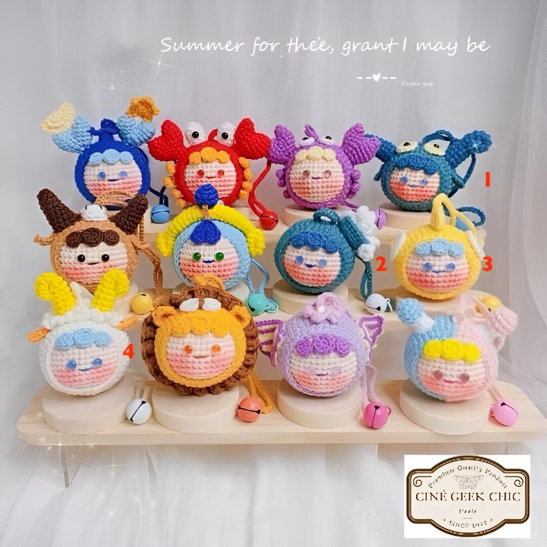 12 Zodiac Signs Crochet Doll | Best Kid Gift | Birthday Gift | Zodiac ...