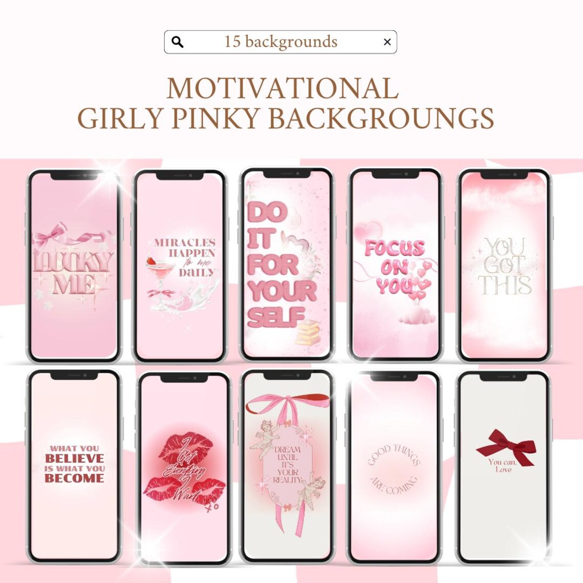 Pinky Phone/laptop Backgrounds|digital Wallpapers Iphone|instant ...