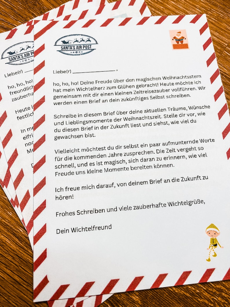 24 Secret Santa Letters to Print, Christmas Time, 4-10 Years, Christmas ...