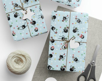 Studio Ghibli Wrapping Paper, Soot Sprite Gift Paper, Spirited Away ...