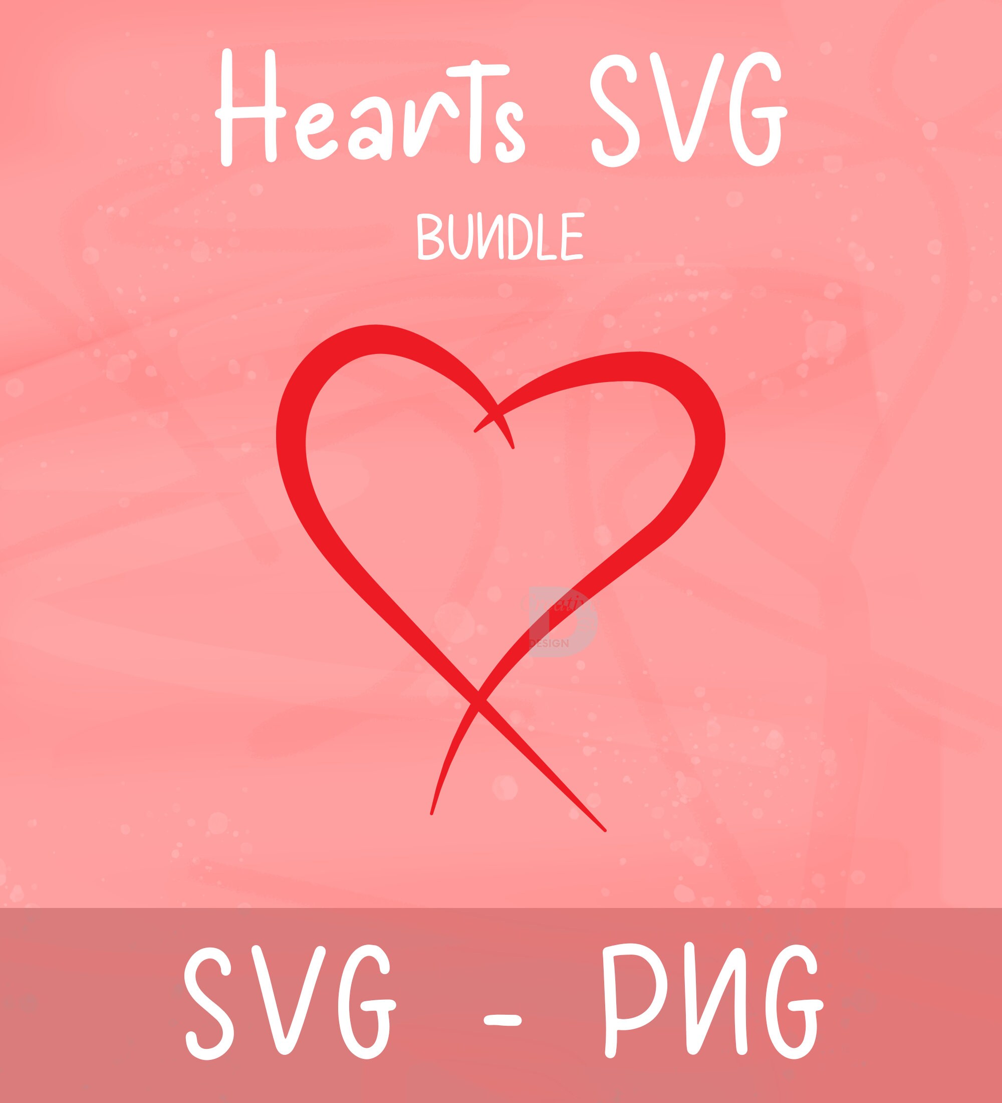 Corazón SVG Paquete 10, Corazón Svg, Svg dibujado a mano, Corazón ...