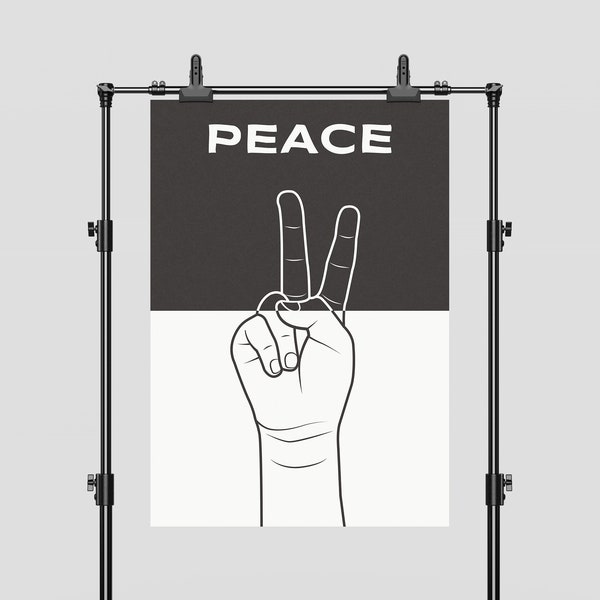 Peace Sign Poster - Etsy